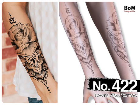 Second Life Marketplace - (Lower Arm Tattoo) No.422 - BoM