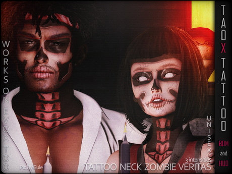 Second Life Marketplace - TAOX TaTToo Neck Zombie Veritas BoM [ Bakes ...
