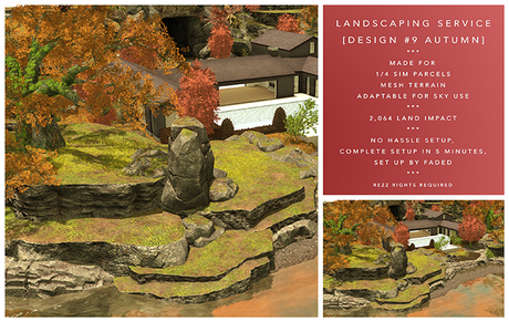 Second Life Marketplace - [F] Landscape 9 - Coastal Cliffs - AUTUMN (1/ ...