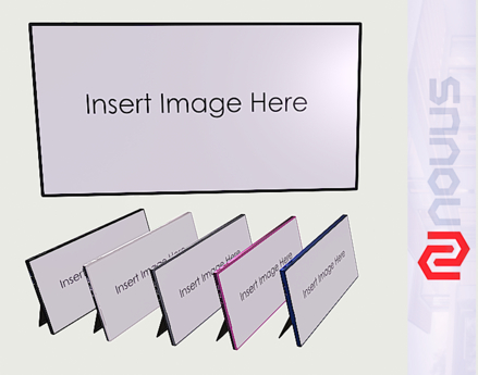 Second Life Marketplace - Tablet with support - Logos/Vendors {Mesh}