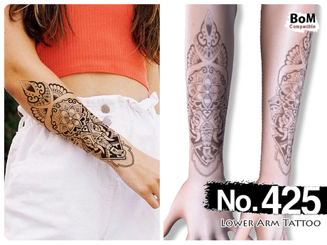 Second Life Marketplace - (Lower Arm Tattoo) No.425 - BoM