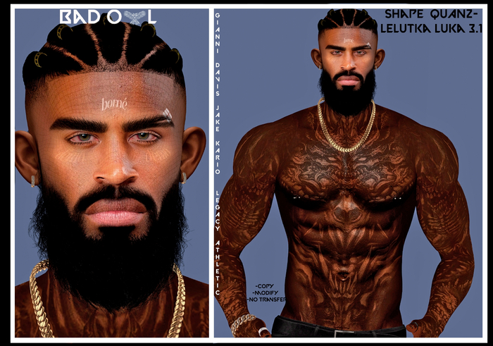 Second Life Marketplace - SHAPE QUANZ-LELUTKA LUKA 3.1