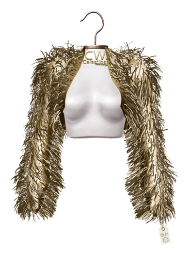 Second Life Marketplace - CELESTINAS Isabella Fluffy Jacket GOLD ...