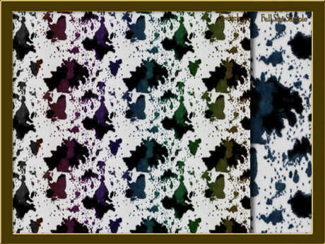 Second Life Marketplace - Cow Print #01 White Seamless Texture Pack