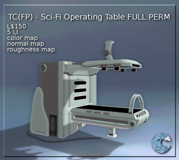 Second Life Marketplace - TC(FP) - Sci-Fi Operating Table FULL PERM