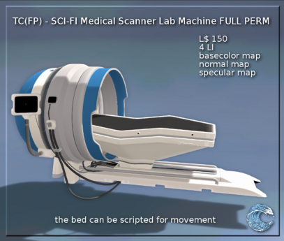 Second Life Marketplace - TC(FP) - SCI-FI Medical Scanner Lab Machine ...