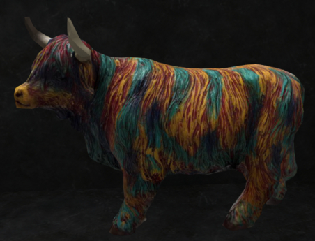 Second Life Marketplace - /AVP/ Garden Bull Statue (Painted) *WEAR ME*