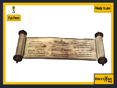 Second Life Marketplace - ::DisturbeD:: Halloween Props - Bloody Scroll ...