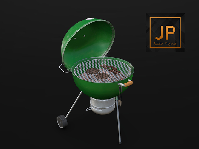 Second Life Marketplace - 4. ST Easy Grilling Decor BBQ GREEN