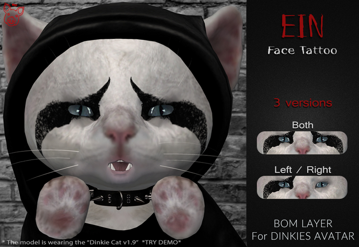 Second Life Marketplace - Mad' - Ein FaceTattoo [DINKIES]