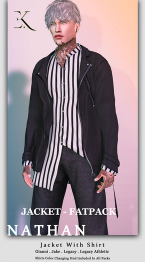 Second Life Marketplace E K Nathan Jacket Fatpack {add Me }