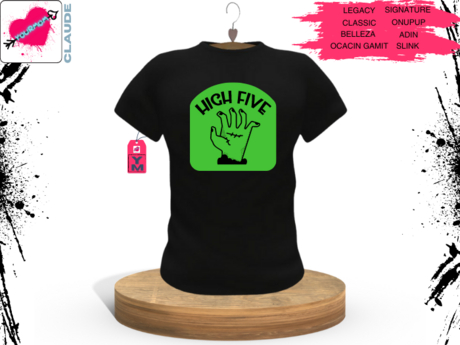 Second Life Marketplace - YOURMOM. Claude ' Hallowen Hi5 Men's Shirt