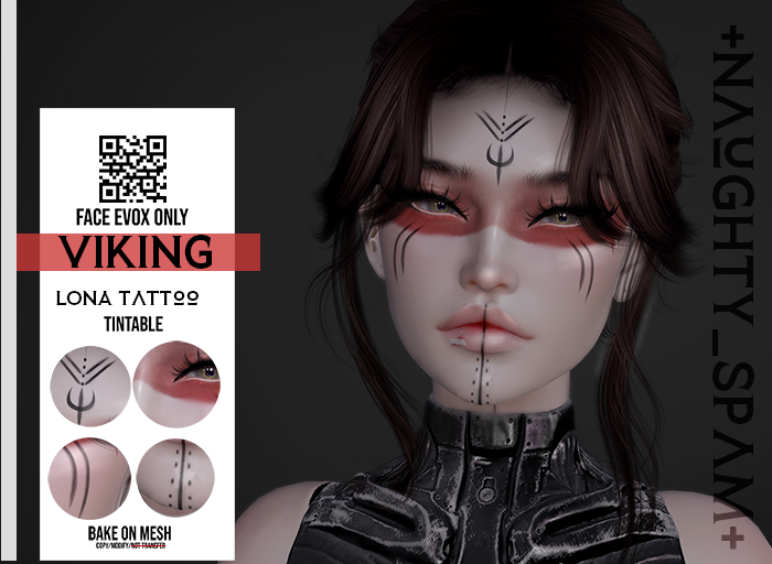 Second Life Marketplace - +NaughtY_SpaM+ Lona viking Tattoo