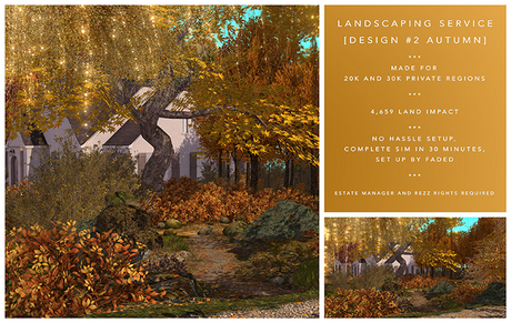 Second Life Marketplace - [F] Prefab Landscape 2 - Daffodil Lane (AUTUMN)