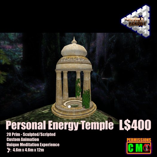 Second Life Marketplace - [PiR] Personal Universal Energy Temple(Rez Box)