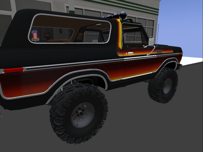 Second Life Marketplace - 78 Ford Bronco Custom Black [Boxed]