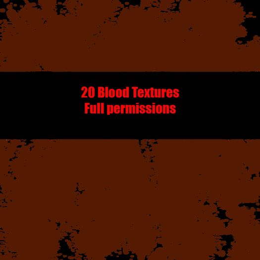 Second Life Marketplace - Blood textures box 2
