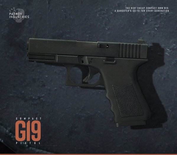 Second Life Marketplace - Compact G19 Pistol [Patrox Industries]