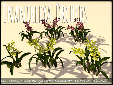 Second Life Marketplace - Enanthleya Orchids, tropical jungle flowers ...