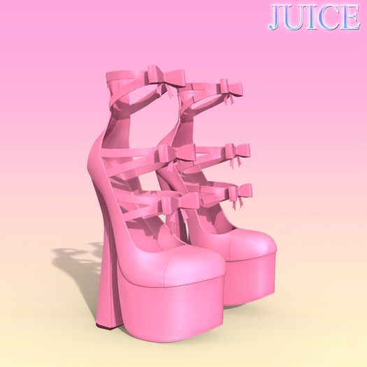 Second Life Marketplace - Pink Bow Heels Maitreya Reborn GenX Legacy