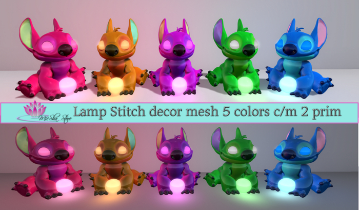 Second Life Marketplace - MICSHA-LAMP STITCH 5 COLORS