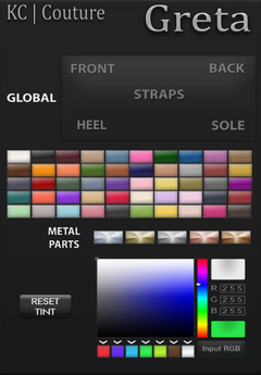 Second Life Marketplace - -KC- GRETA HEELS / 50 COLORS FATPACK