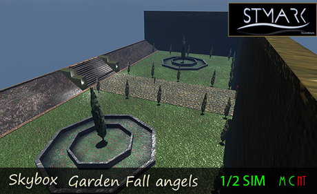 Second Life Marketplace - Skybox - Garden Fall angels ( 1/2 sim)