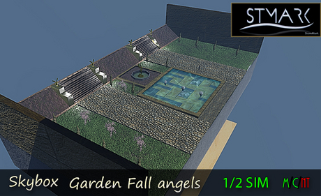 Second Life Marketplace - Skybox - Garden Fall angels ( 1/2 sim)
