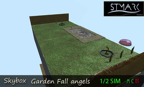 Second Life Marketplace - Skybox - Garden Fall angels ( 1/2 sim)