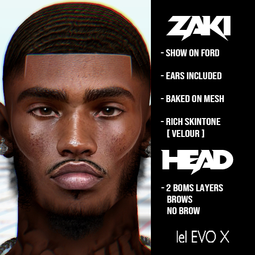 Second Life Marketplace - OUKEZI - ZAKI RICH SKIN / EVO X
