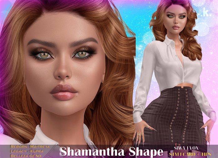Second Life Marketplace - Samantha Shape. Siwa head LeLEVOX