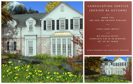 Second Life Marketplace - [F] Prefab Landscape 6 - Maple Hills (AUTUMN)