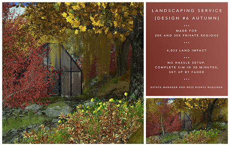 Second Life Marketplace - [F] Prefab Landscape 6 - Maple Hills (AUTUMN)
