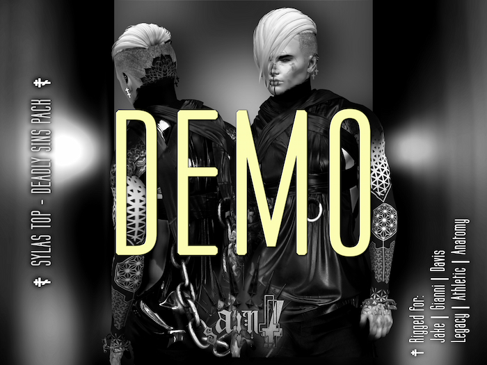 Second Life Marketplace - !:.sAINT.:! Sylas - DEADLY SINS PACK - DEMO
