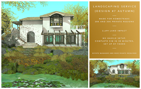 Second Life Marketplace - [F] Landscape 7 - Mossy Mountains - AUTUMN ...