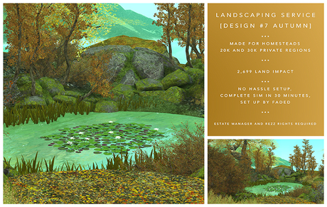 Second Life Marketplace - [F] Landscape 7 - Mossy Mountains - AUTUMN ...