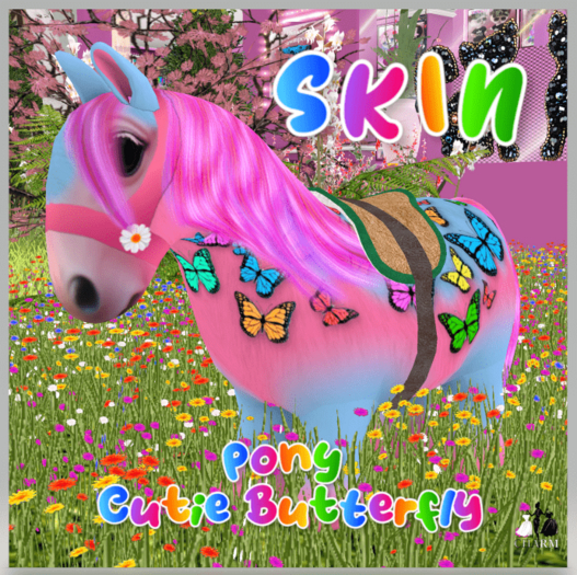Second Life Marketplace - !!!CHARM Dinkies pony cutie butterfly skin