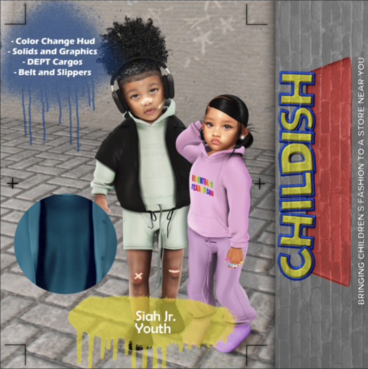 Second Life Marketplace - #Childish Rondo Jr Jacket - Sky
