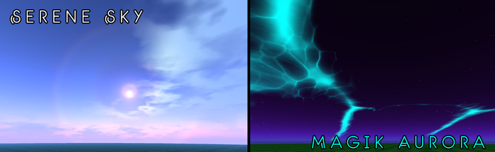 Second Life Marketplace - [RoS] FREE SKY EEPs // Serene Sky & Magik Aurora