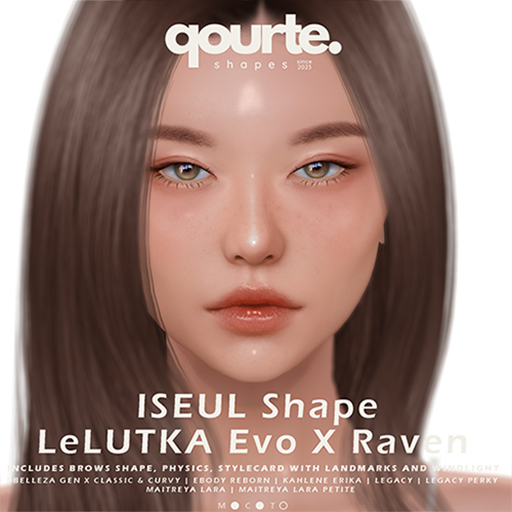 Second Life Marketplace - qourte. - ISEUL Shape (LeLUTKA EvoX Raven 3.1)