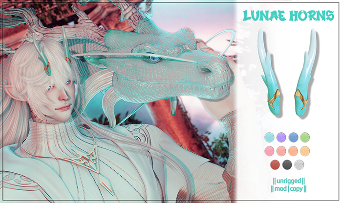 Second Life Marketplace - {sweet venom} Lunae Horns