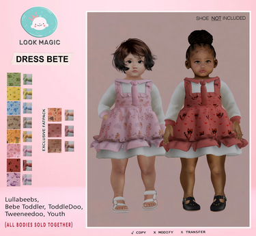 Second Life Marketplace - [Look Magic] Dress Bete purple_LB/TD/BB/TW ...