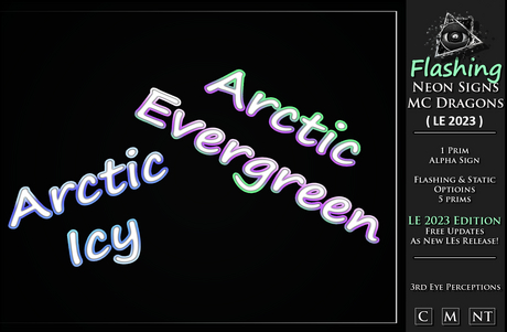 Second Life Marketplace - MC Dragon Neon Flashing Signs_LE 2023