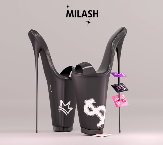 Second Life Marketplace - Milash : Megan Heels / Black