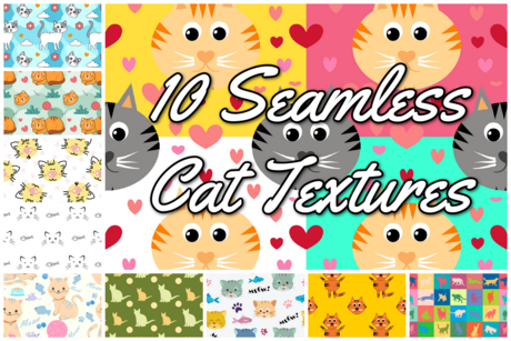Second Life Marketplace - 10 Seamless Cat Textures