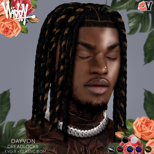 Second Life Marketplace - Vladdy // "Dayvon" Dreadlocks (Fatpack) (EVO ...