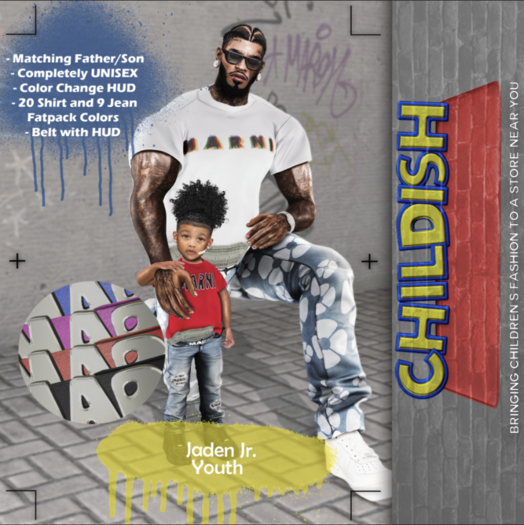 Second Life Marketplace - #Childish Jaden Jr Belt Pack