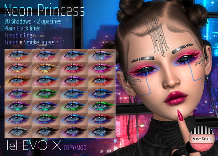 Second Life Marketplace - ~Shiny Stuffs~ Lelutka EvoX Neon Princess