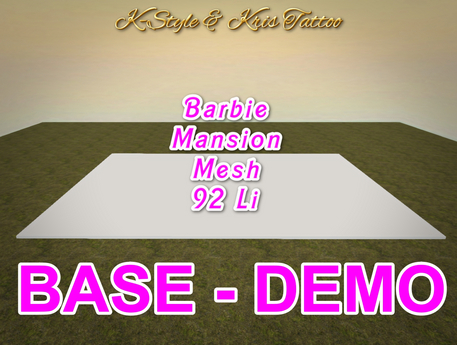 Second Life Marketplace - [K-Style] Barbie Mansion MESH BASE - DEMO