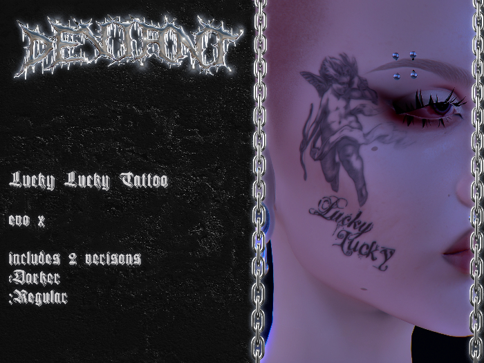 Second Life Marketplace - [D] LUCKY LUCKY face Tat